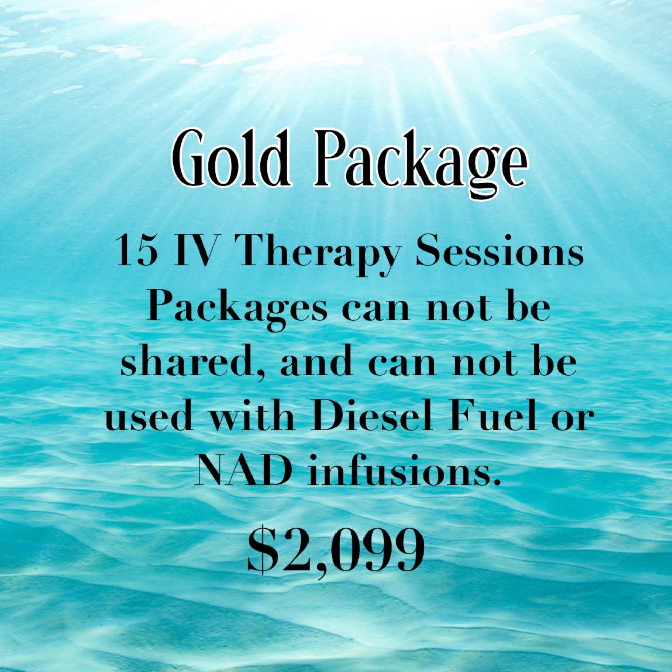 Gold Infusion Package – Coastal Wellness NC